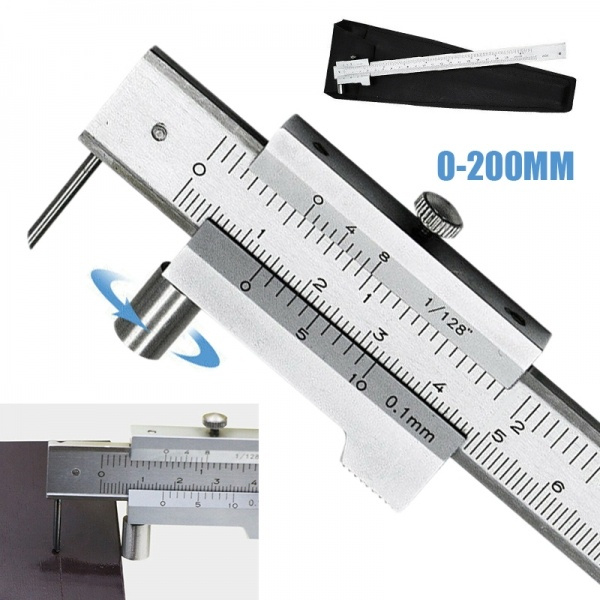 200mm Stainless Steel Parallel Marking Calipers Ruling Coating Gauge ...