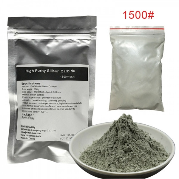 100g 1500 Mesh Tumbling Grit Rock Lapping Silicon Carbide Tumbler ...