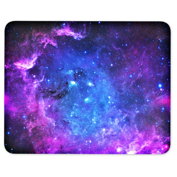 Space Galaxy Mouse Mat Pad - Nebula Stars Star Science Blue Gift ...