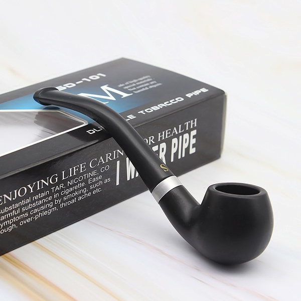Mini Portable Smoking Pipe Black Delicate Smoking Tobacco Pipe Filters ...