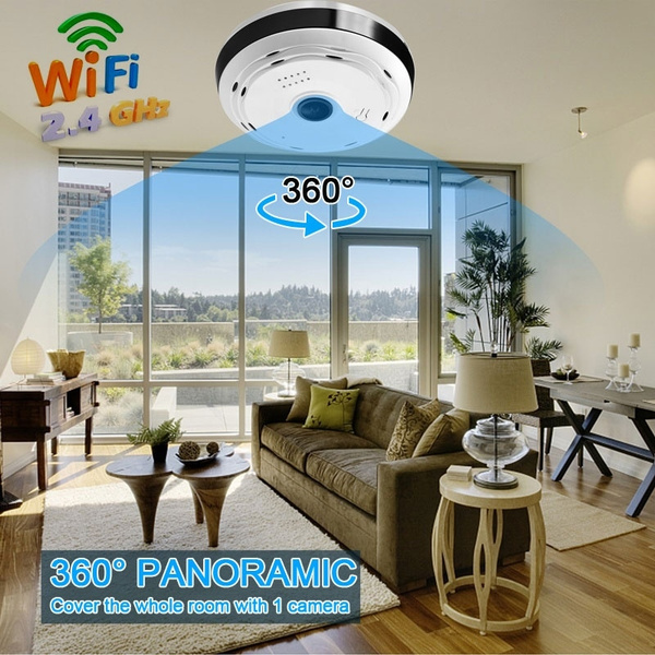 360 Degree 1080P Wireless CCTV IP Camera Surveillance VR Panoramic Mini ...