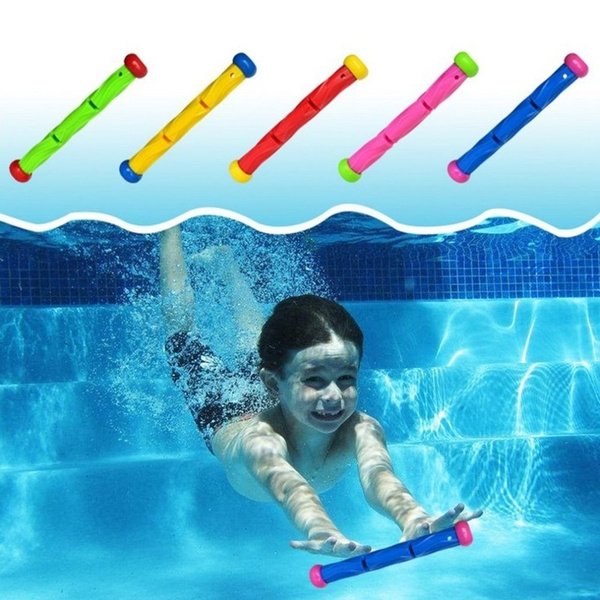 5pcs Multicolor Diving Stick Toy Underwater Swimming Diving Pool Toy ...