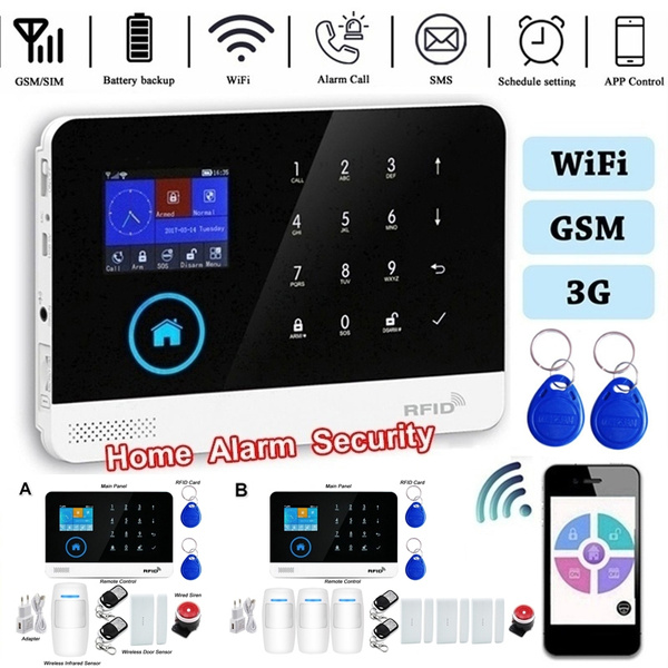 2020 Upgrade Home Security Wireless WIFI GSM 3G GPRS Alarm System APP ... 2020 Upgrade Home Security Wireless WIFI GSM 3G GPRS Alarm System APP ...