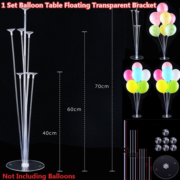 1 Set Balloon Table Floating Transparent Bracket Birthday Party ...