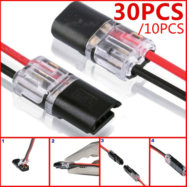 30PCS/10PCS 22-20AWG Wire with No Welding 2pin No Screws Quick Splice ...