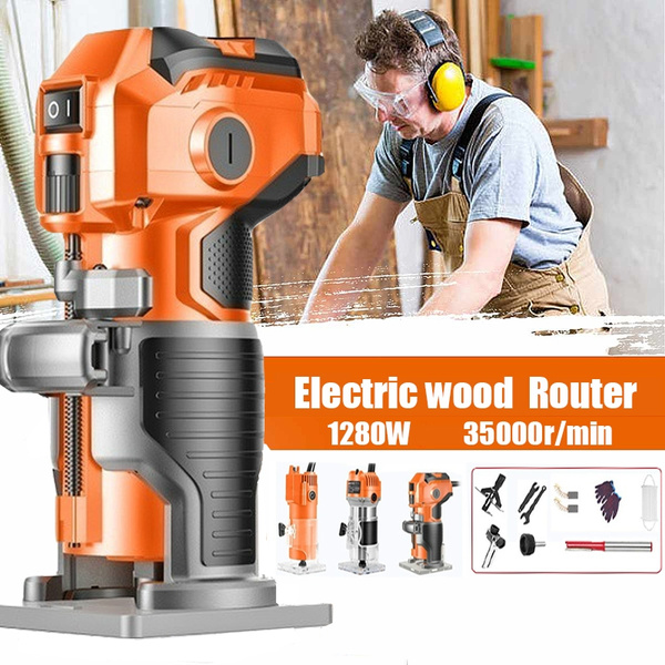 (680W/1080W/1280W)220V Woodworking Tools Trimming Machine Electric Wood ...