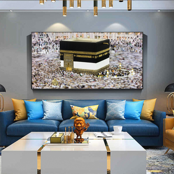 Great Mosque Of Mecca Wall Posters For Home Decor Islamic Holy Land ...