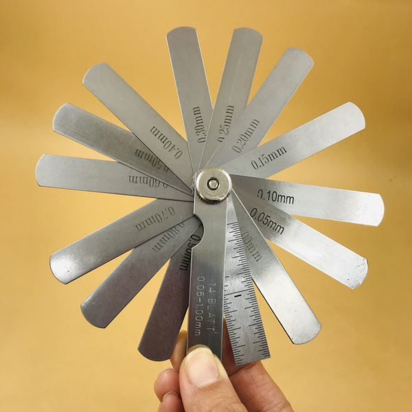 1 Set Dental Orthodontic Interproximal Reduction IPR Gauge Ruler 0.10-0 ...