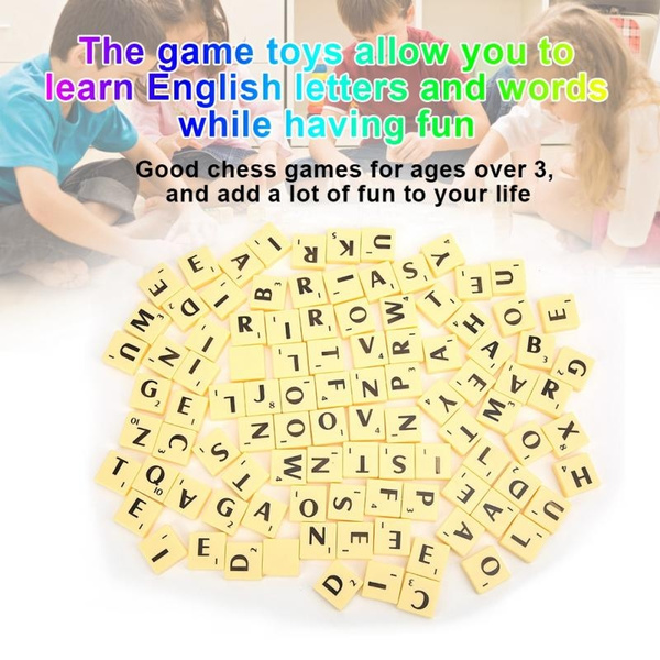 Interesting Board Game Tiles Letters Interactive Educational Children ...