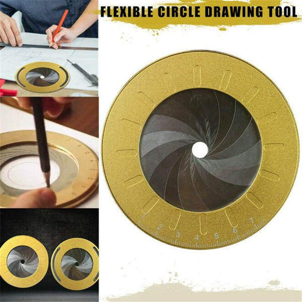 Adjustable Round Circle Drawing Tool Measurement Creative Drawing Ruler ...