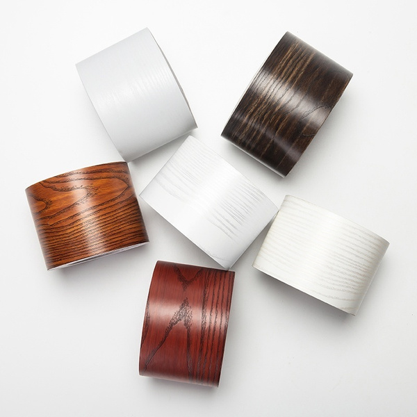 5M Wall Skirting Border Stickers Self Adhesive 3D Wood Grain Baseboard ...