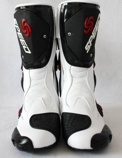 Motorcycle boots men speed 4 seasons Protective Gears moto shoes Black ...