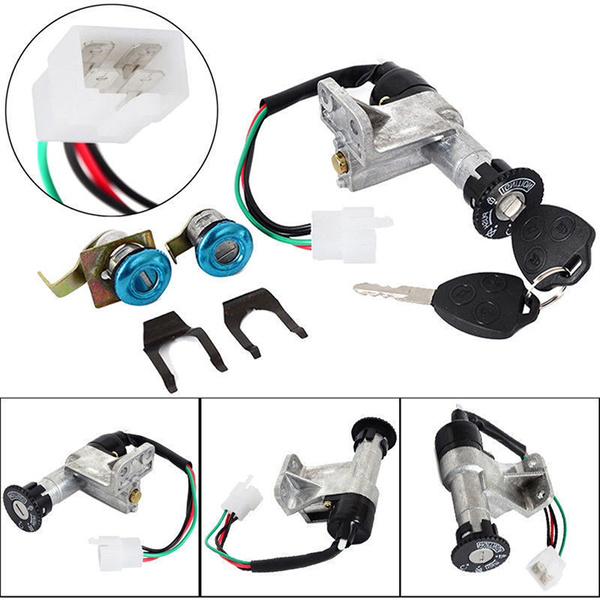 Key Ignition Switch Lock For Chinese Scooter Taotao Jonway Roketa GY6 ...