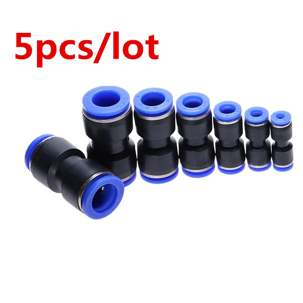 5Pcs/lot Pipe joint PU 4 6 8 10 12 14 MM Hose Straight Push in Fitting Pneumatic Push to Connect ...