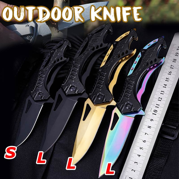 Folding Pocket Knife Spring Assisted Open Tactical Knife Blade Pocket ...
