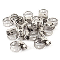 10 Pcs Stainless Steel 6mm To 12mm Hose Pipe Clamps Clips Fastener | Wish