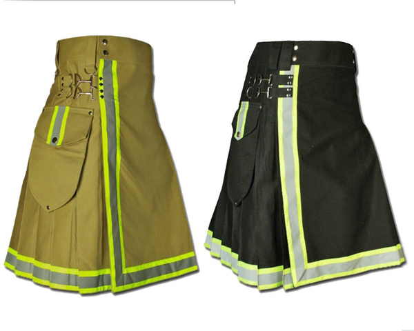 Brand New Fire Fighter High Visibility Kilt For Men's All 28 - 50 Sizes ...