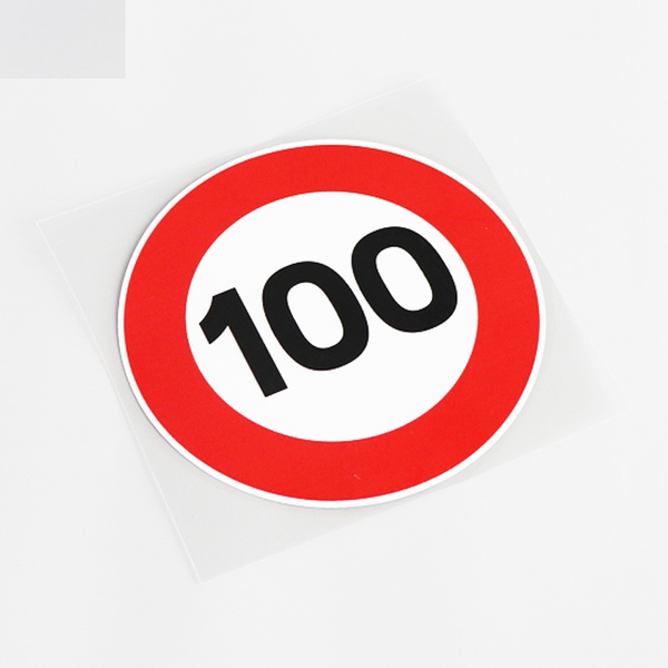 14CM*14CM Fashion SPEED LIMIT 100KPH SIGN Decal Car Sticker 13-0754 | Wish
