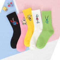 2019 autumn and winter Spongebob Patrick Star Cartoon All cotton Medium ...