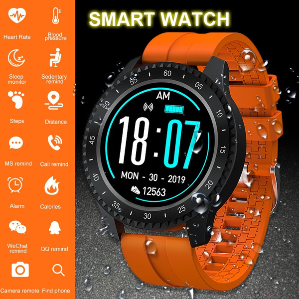 Men Smart Watch Women Watch IP68 Waterproof Heart Rate Blood Pressure ...