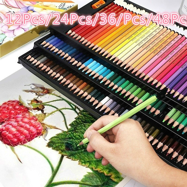 12pcs/24Pcs/36Pcs/48pCS Random Sendin 160 Colors Drawing Pencil Color ...