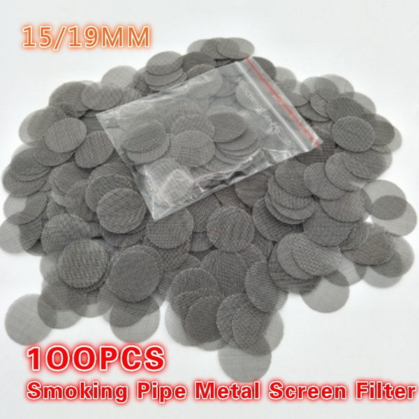 100 Pcs Tabacco Smoking Pipe Metal Screen Filter Percolator Leach Net ...
