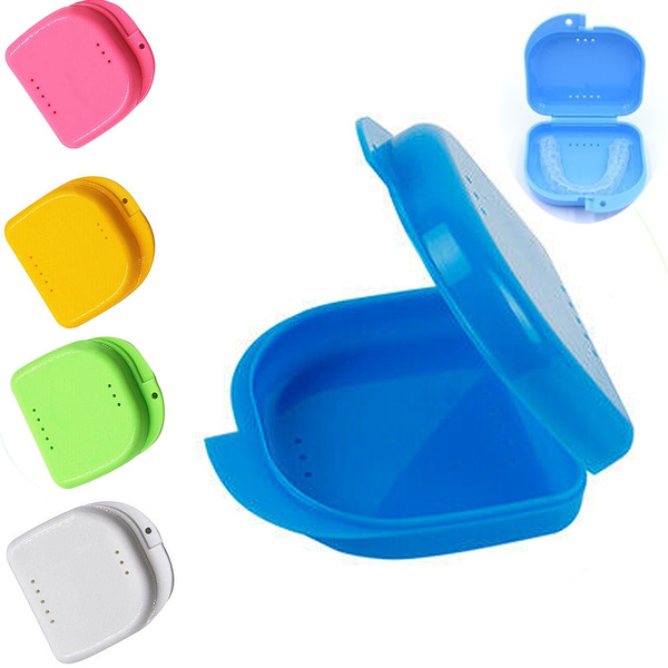 1Pcs Dental Orthodontic Retainer Denture Storage Case Box Mouthguard ...