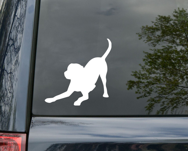 Minglewood Trading Labrador Retriever - White Vinyl Decal Sticker - Dog ...
