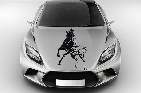 Fire Horse Car Hood Decal Fire Horse Car Decals Fire Horse Car Truck ...