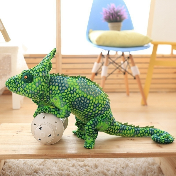 70cm Creative Simulation Plush Chameleon Toy Stuffed Animal Doll Baby