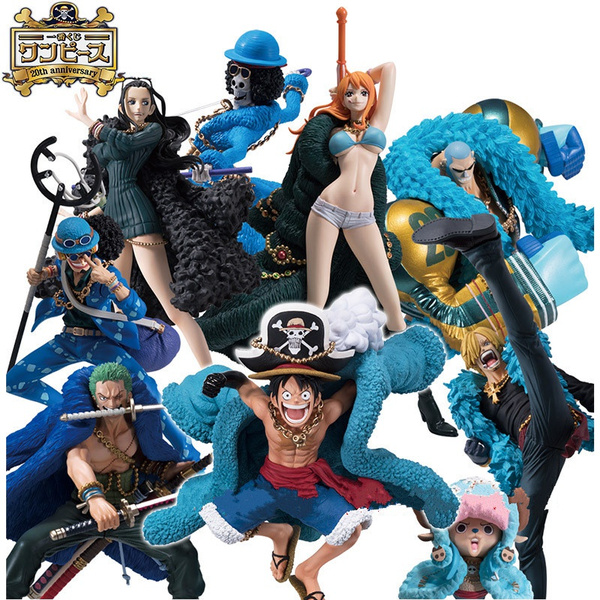One Piece 20th Anniversary Blue Gorgeous Clothing Luffy Zoro Robin Nami ...