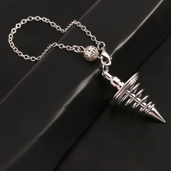 Metal Pendulum Amulet Spiral Cone Antique Copper Color Pendulums for ...
