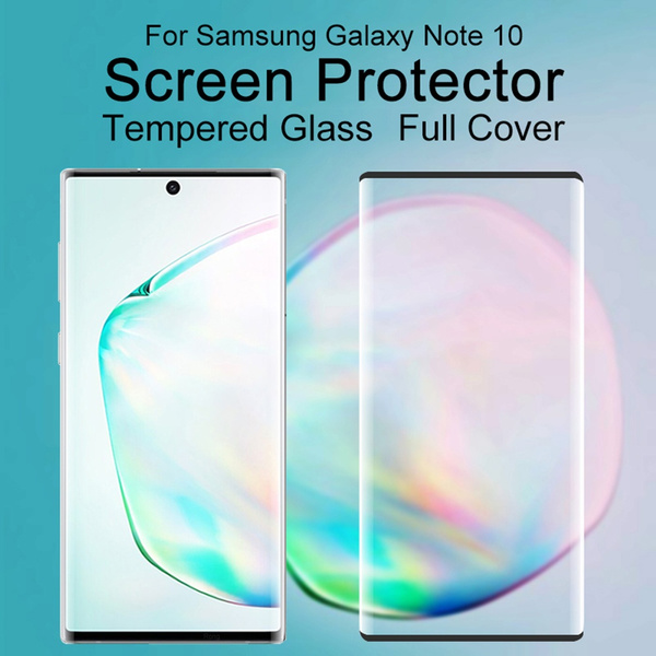 30D Curved Full Coverage Tempered Glass For Samsung Note 10 Plus Note 9 ...