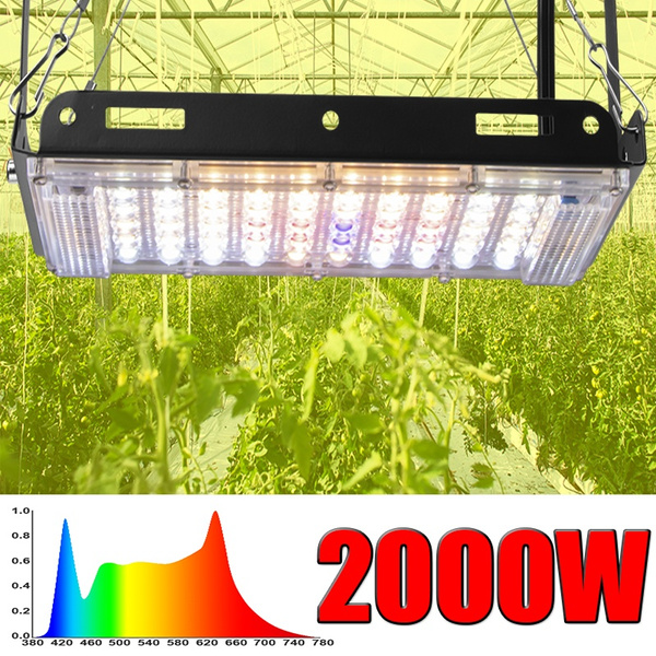 50leds 2000W Full Spectrum LED Grow Light Small Size and Ultra-thin ...