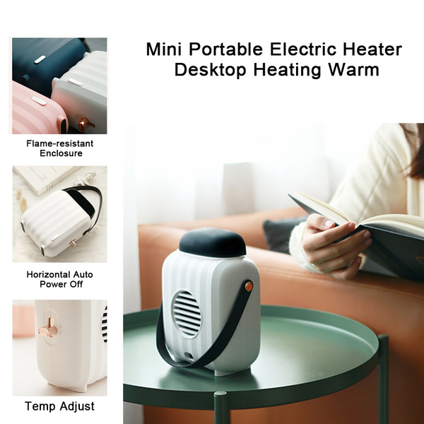 220V Mini Portable Electric Heater Desktop Heating Warm Air Fan Home ...