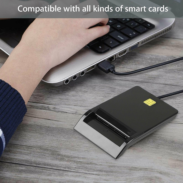 Smart Card Reader Common Access CAC USB For Home Black With CD Drive | Wish