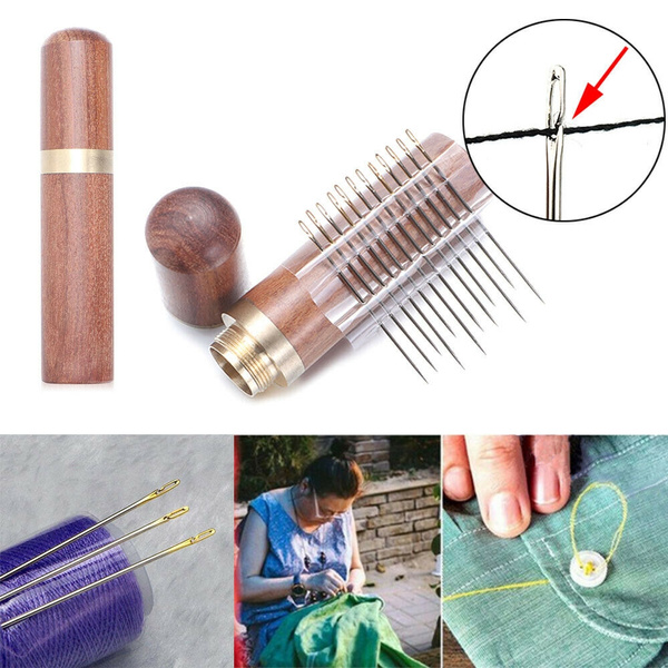 Threading Blind Person Darning Needle Side Opening Self-tapping Sewing ...