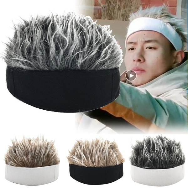 Mens Fashion Wig Cap Hip hop Adjustable Caps Cartoon Cosplay Hair Hat ...