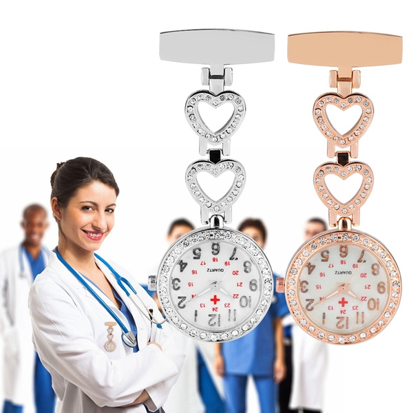 Hospital Women Heart/Flower Shape Nurse Pendant Watch | Wish