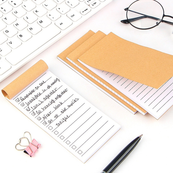 Pocket Kraft Paper Memo Pad Notepad Stationery Scrapbooking Memo Notes ...