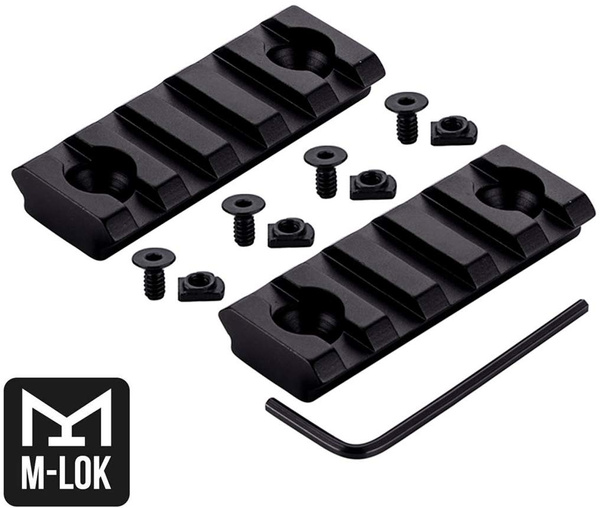 2PCS Rifle AR15 M4 handguard 3 Slot 5 Slot M-Lok Picatinny Rail M-Lok ...