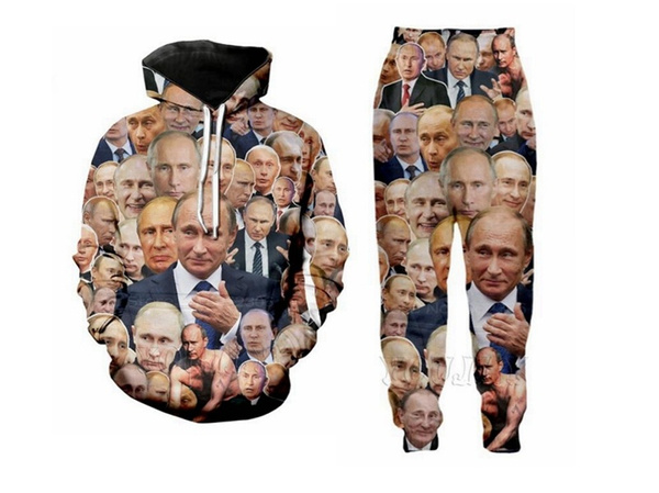 Vladimir Putin 3D All Over Print Tracksuits hoodies+joggers pants Suit ...