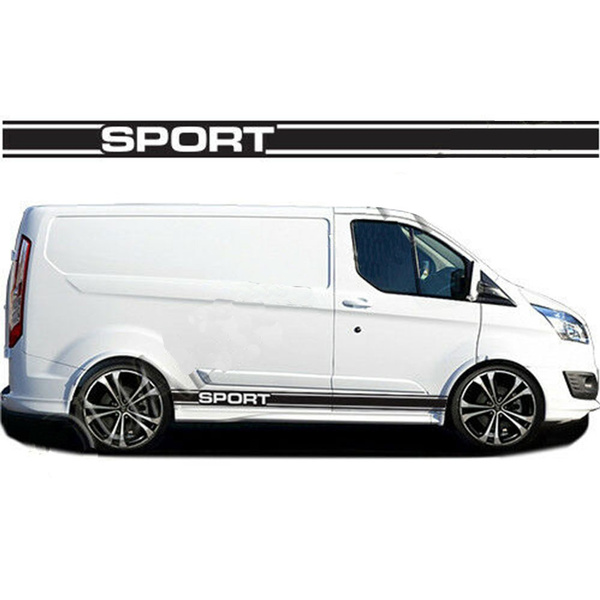 for Ford Transit Custom Sport Side Racing Stripes SWB LWB Graphic ...
