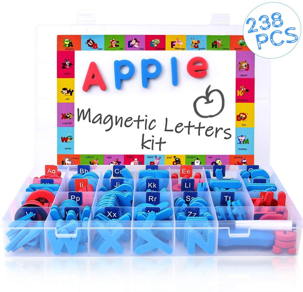 Magnetic Letters Kit, Classroom Magnets 238 Pcs with Large Double-Side ...