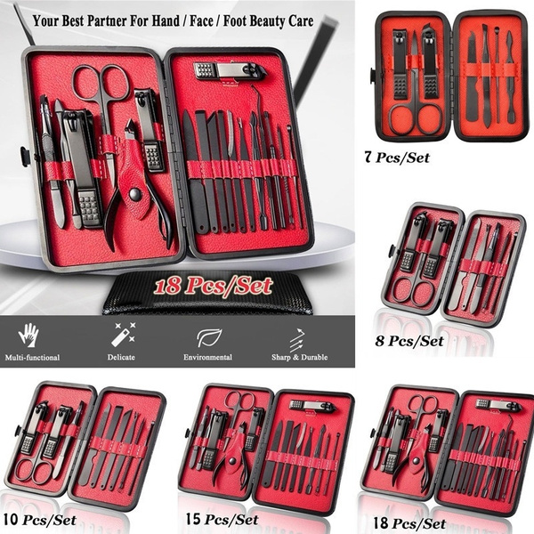 1 Set New Manicure Nail Clippers Pedicure Set Portable Travel Hygiene ...