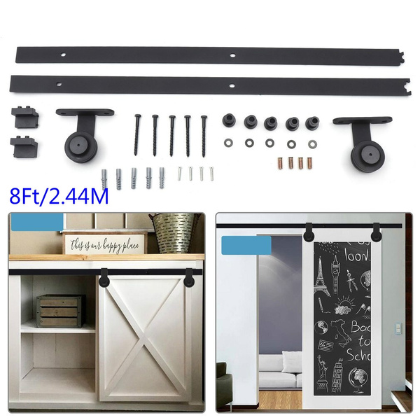 8Ft/2.44M Mobile Door System T Shape Hanging Rails Moving Door Fittings ...