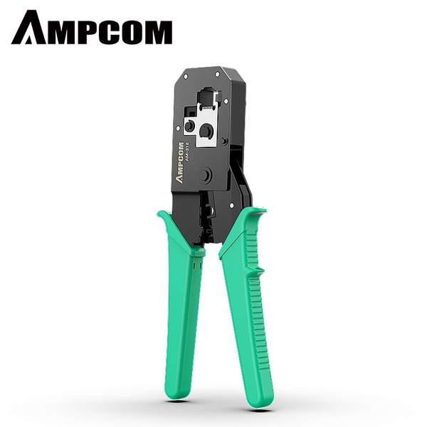 AMPCOM Pratical Series Green RJ11 RJ45 Crimping Tool Crimping Pliers ...