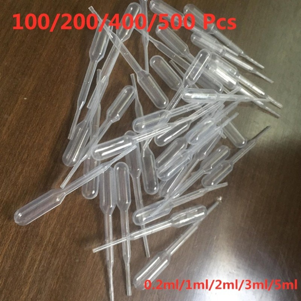100/200/400/500 pcs Pipettes Practical Disposable Plastic 2ml Dropper ...