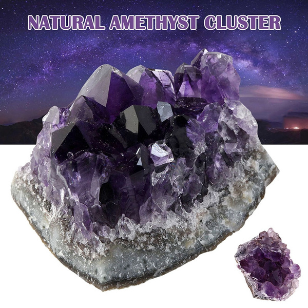 Purple Amethyst Point Quartz Crystal Rough Rock Specimen Healing ...