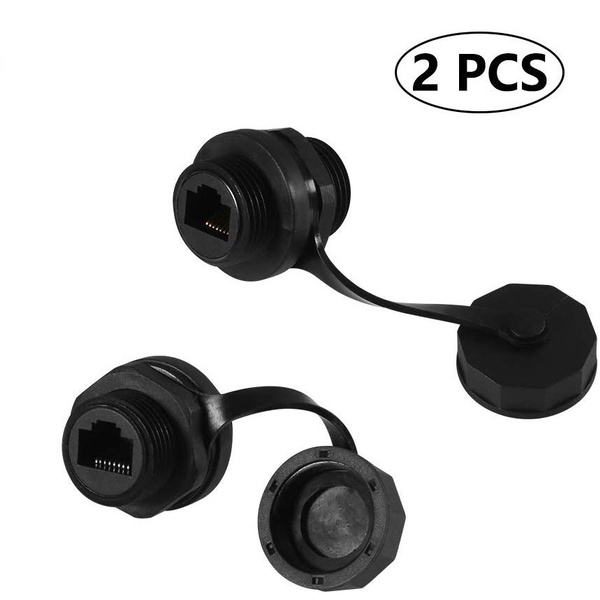 CAT6 RJ45 Shielded Industrial Panel Mount Bulkhead Female/Female Feed ...